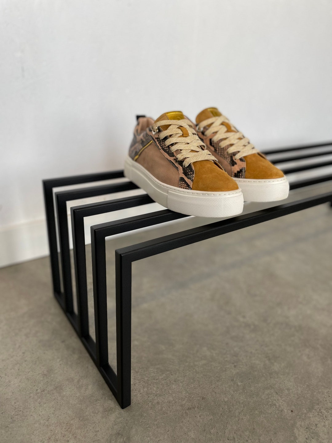 Ultra Modern Industrial Style STEEL SHOE RACK - Etsy