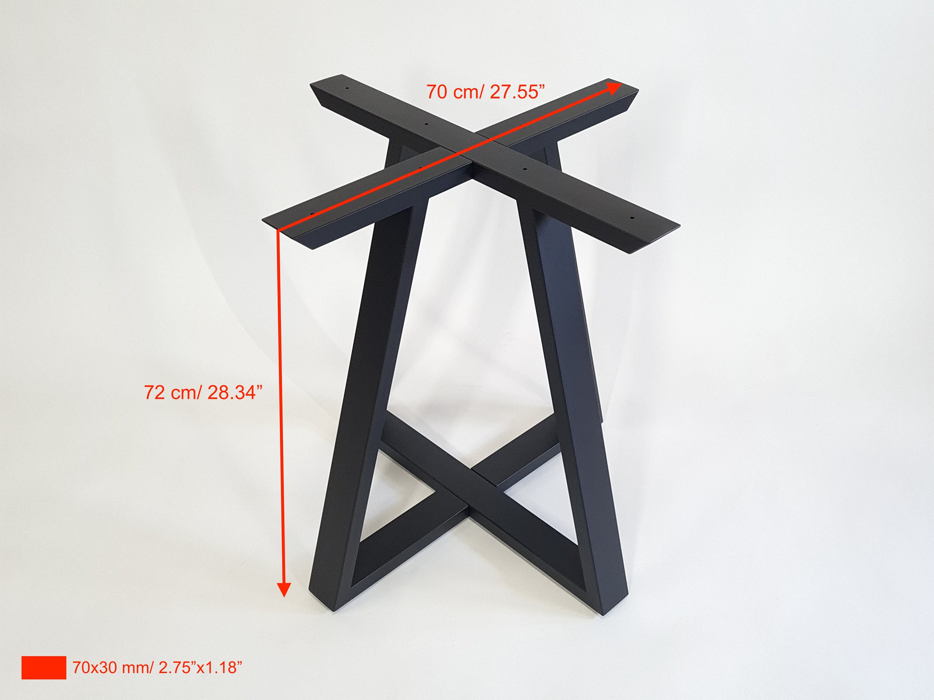 Steel Table Base for ROUND and SQUARE Table Top, Metal Table Base ...
