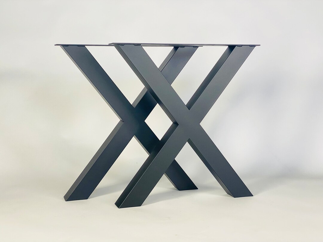 Original Farmhouse Industrial Furniture, Powder Coated Table Legs for ...
