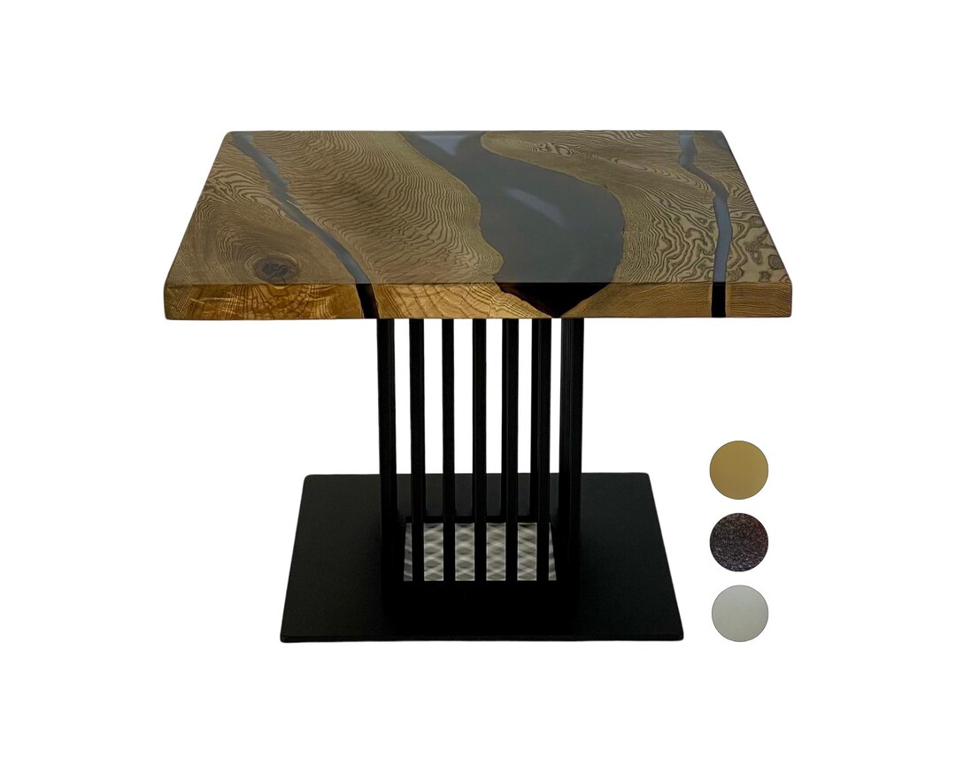 Modern Square Table Base, Heavy Duty Steel Legs, Industrial Farmhouse ...
