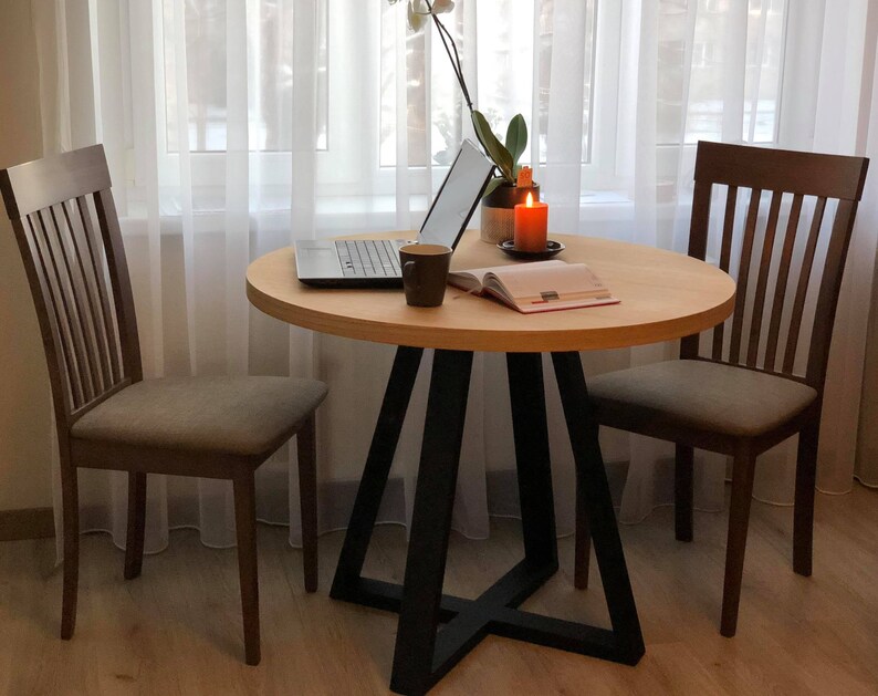 Dining TABLE LEG for ROUND Table Topindustrial Style Table - Etsy