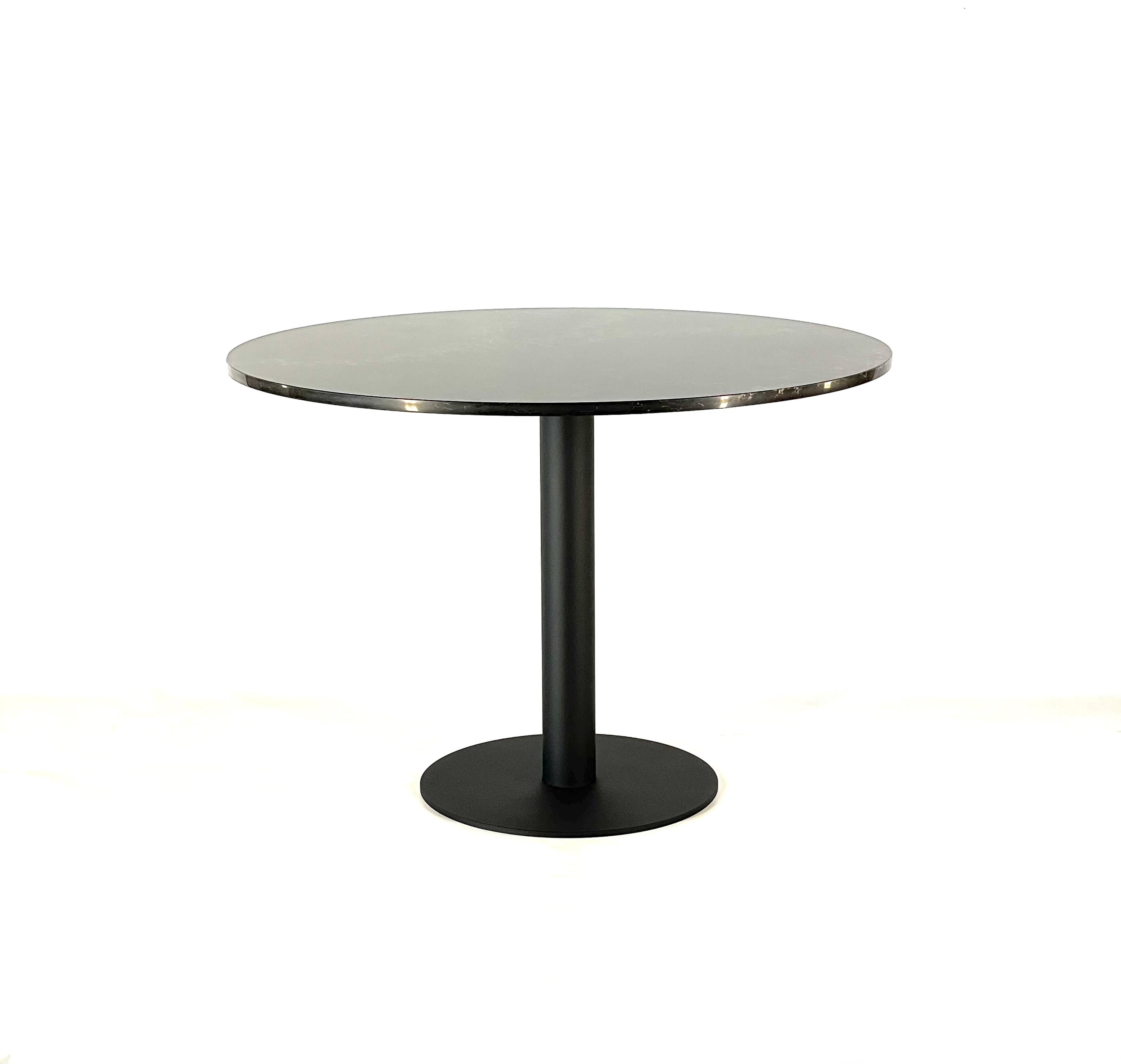 Powder Coated Steel Pedestal Table, Round Table Base Metal Tulip Style ...