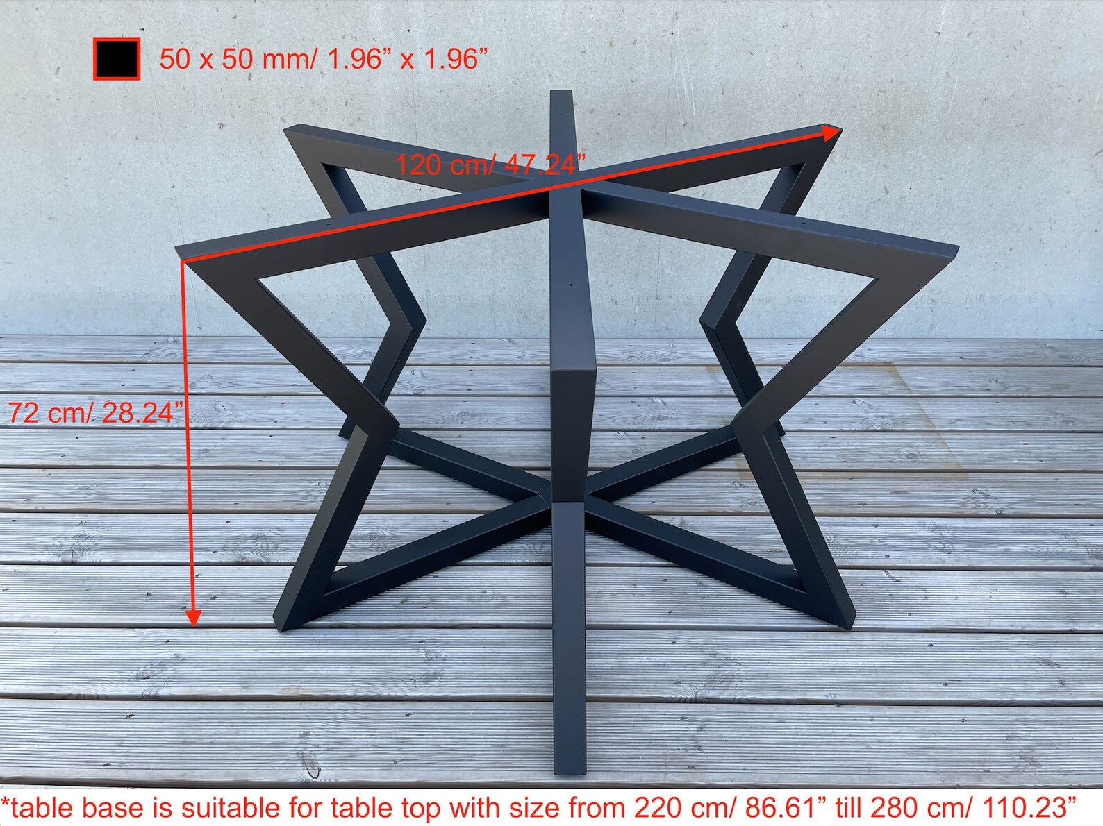 Extra Large Dining Table Leg for ROUND/ SQUARE Table - Etsy