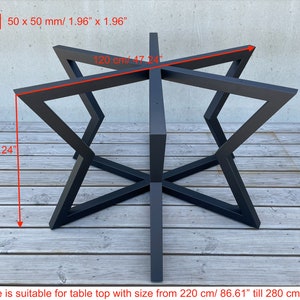 Extra Large Dining Table Leg for ROUND/ SQUARE Table - Etsy