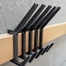 Sliding Hooks for Farmhouse Mudroom Furniture, Steel Heavy Duty Hooks ...