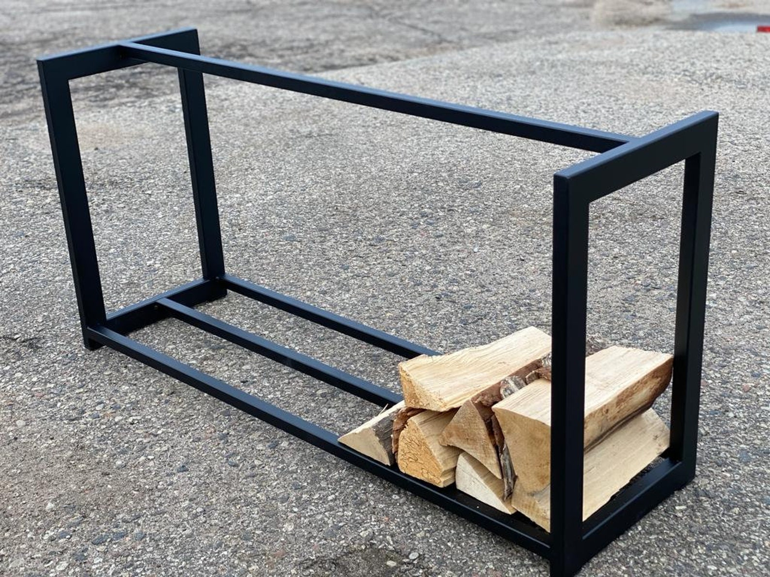 ELEGANT FLAT FIREWOOD rack/ Horizontal firewood rack/ Floor | Etsy