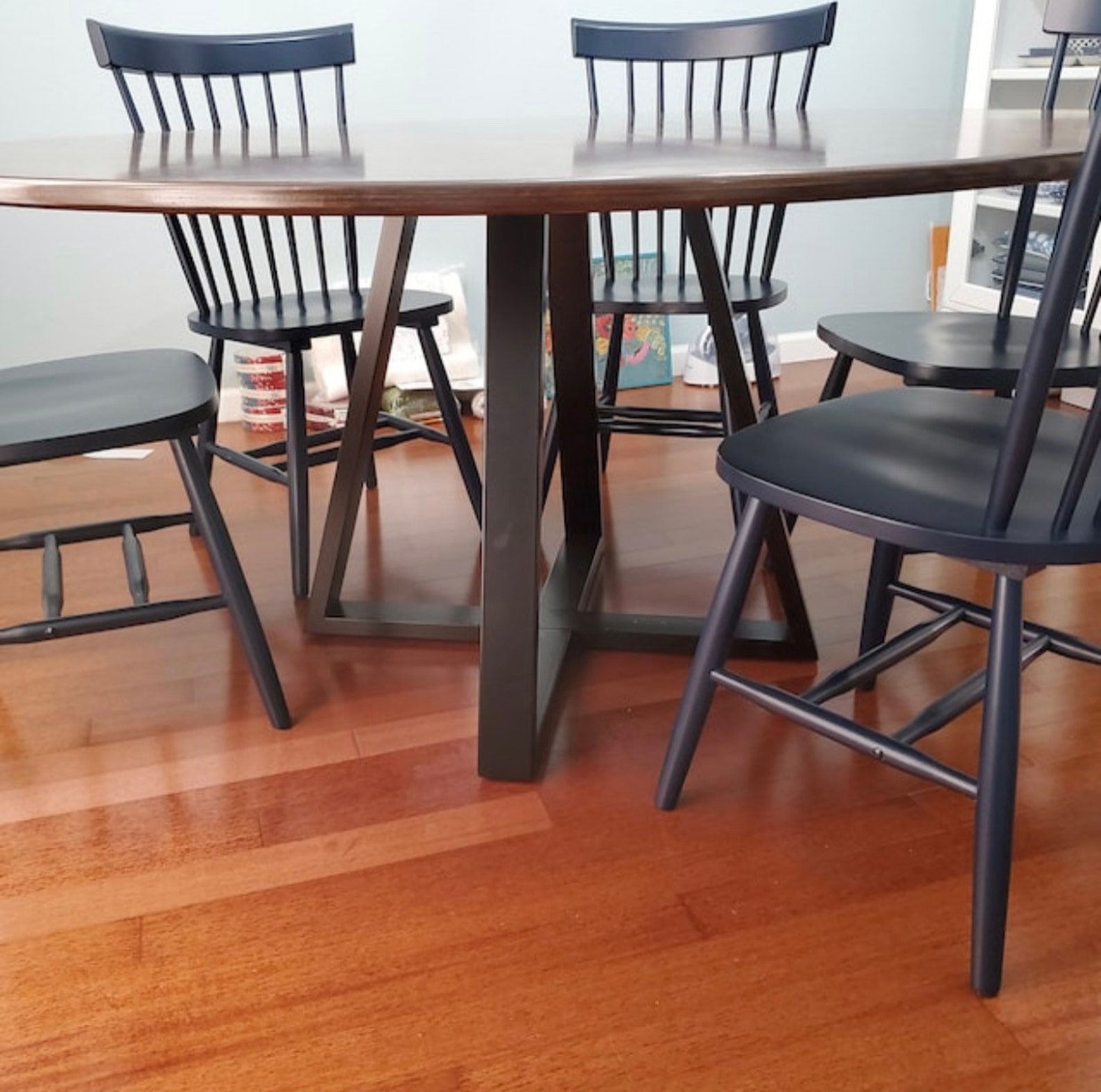 Dining Table Leg for ROUND EXTRA LARGE Table Top Industrial | Etsy