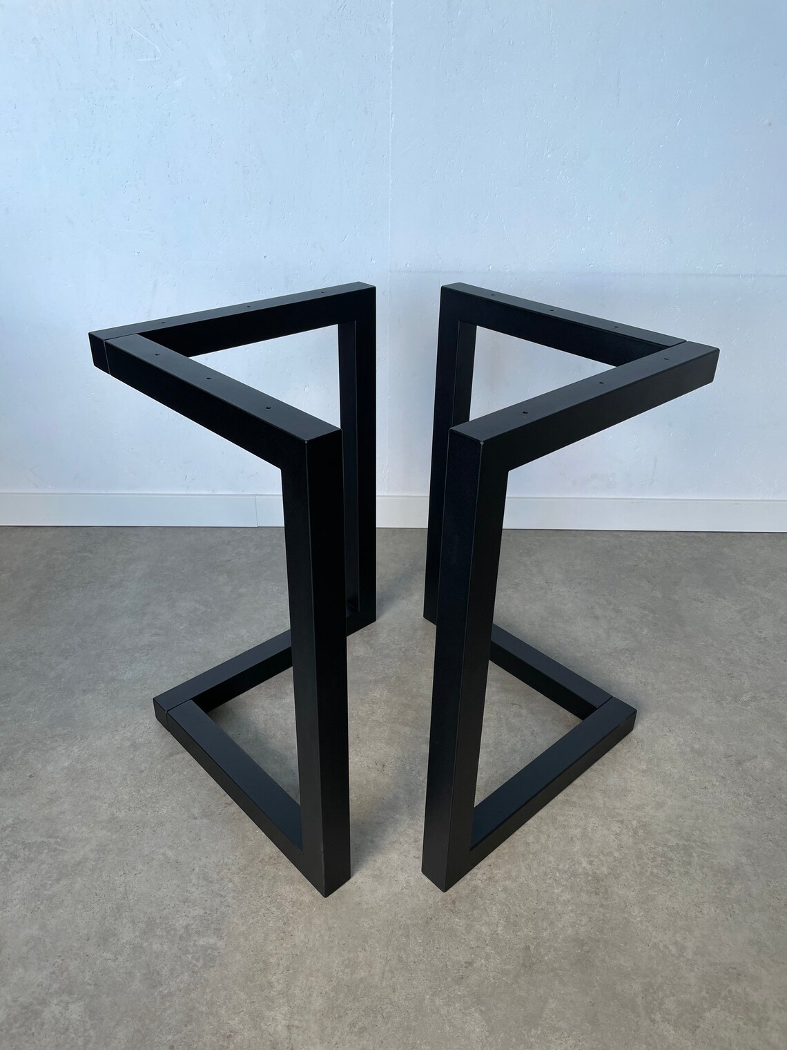 THE BEST Quality SET of 2 L-type Table Legs Industrial Style | Etsy