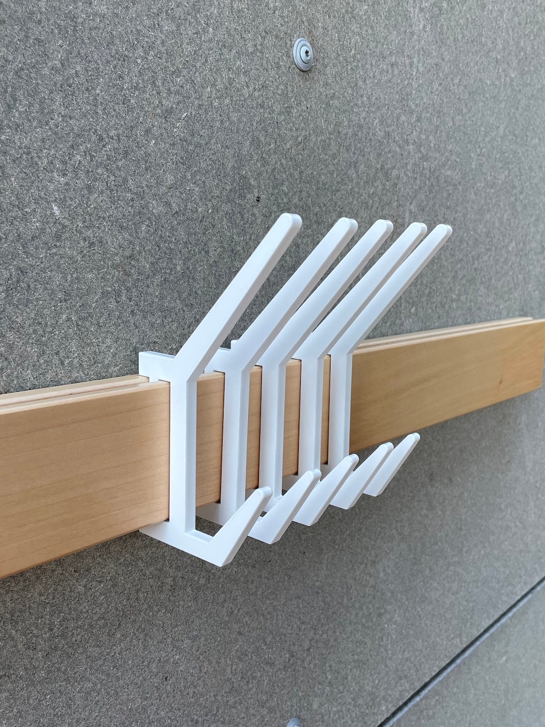 Heavy Duty Steel Sliding Coat Hooks for Wall, Industrial Farmhouse ...