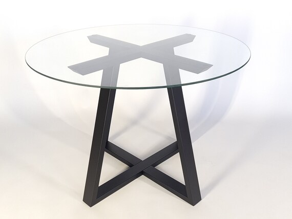 Round Metal Table Legs for Sale Steel Table Base Farmhouse Round Dinning Table Powder Coated Table Legs Base for Glass Top Diagonal 80 Cm Etsy