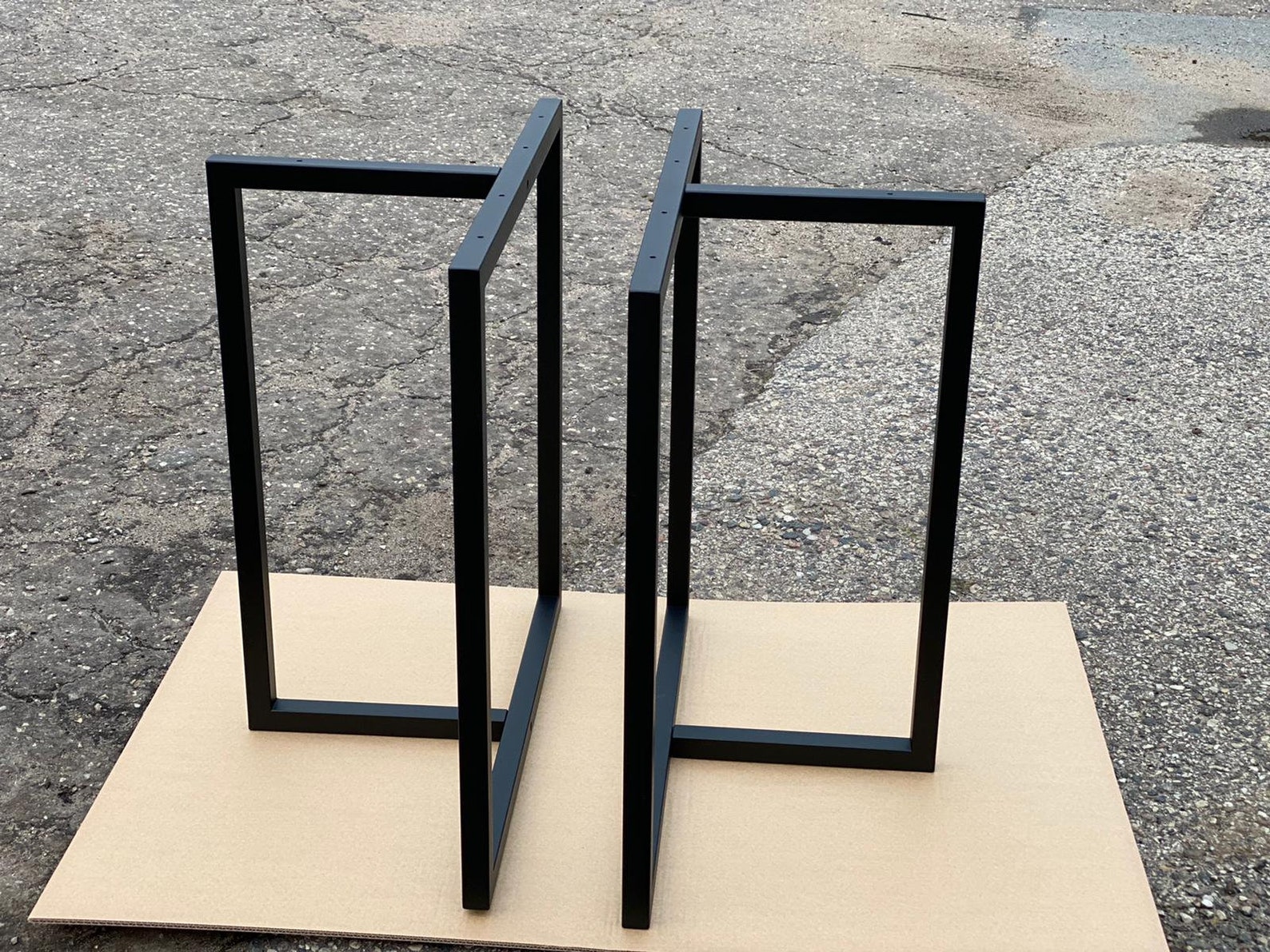 High Quality SET of 2 T-type Dining Table Legs Industrial - Etsy