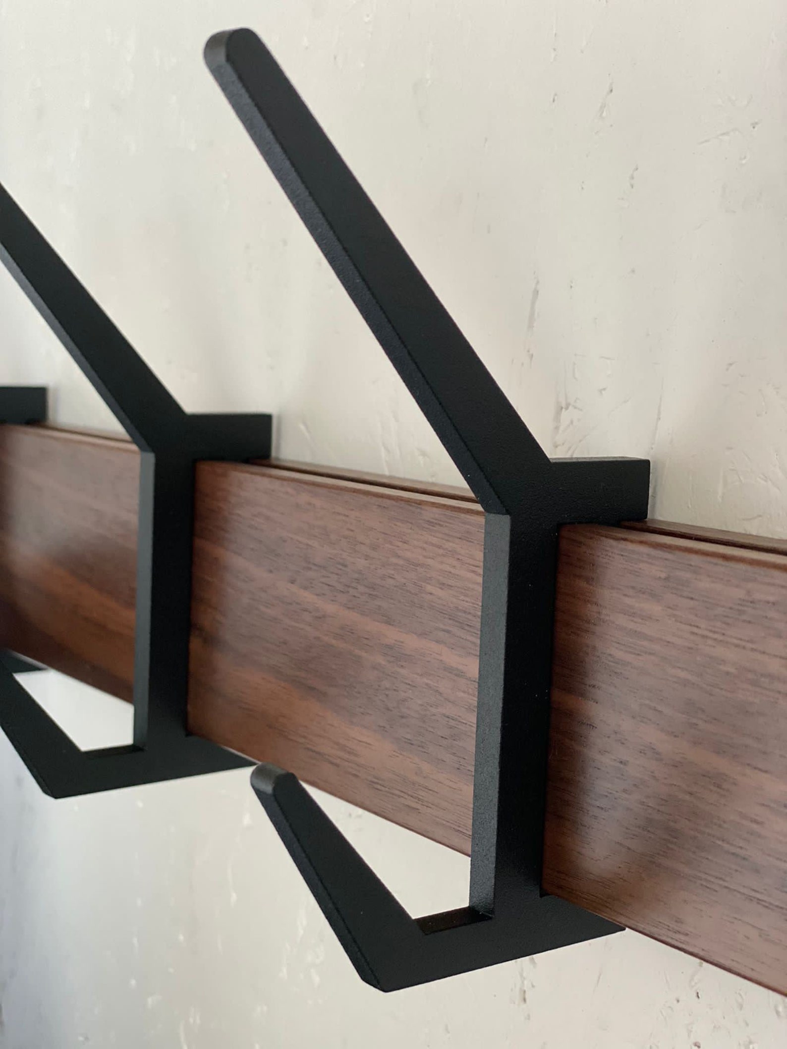 Wooden COAT & HAT Rack Wooden Rack With Removable Hooks - Etsy