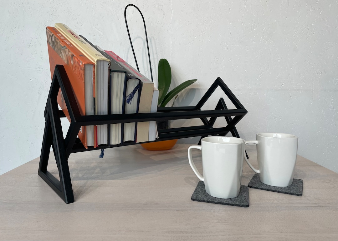 Steel Book Stand,steel Book Shelf,industrial Style Book Rack ...