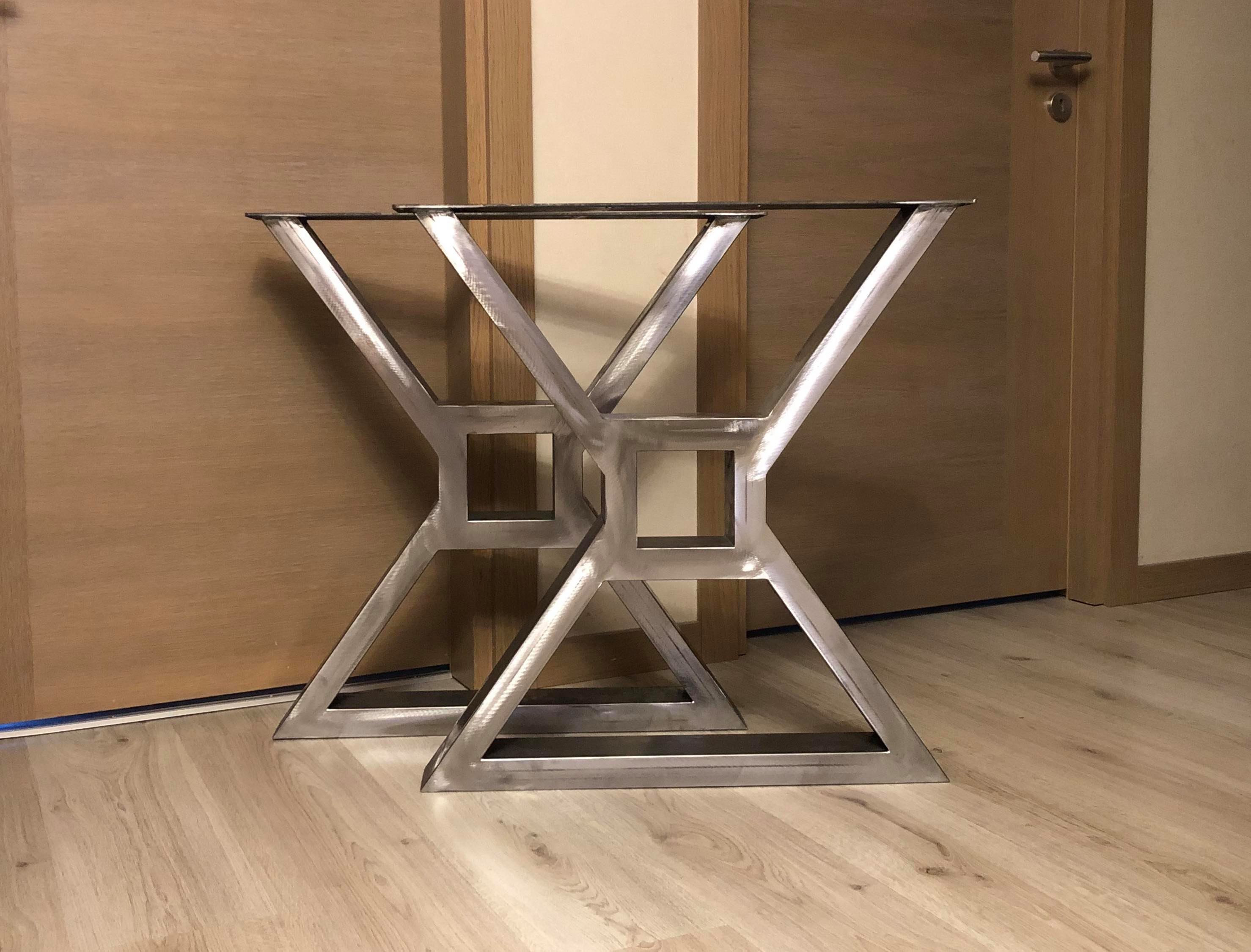 SET of 2 Dining Table/ Kitchen Table Legs With Place for | Etsy