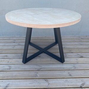 Dining Table Leg for ROUND EXTRA LARGE Table Top Industrial | Etsy