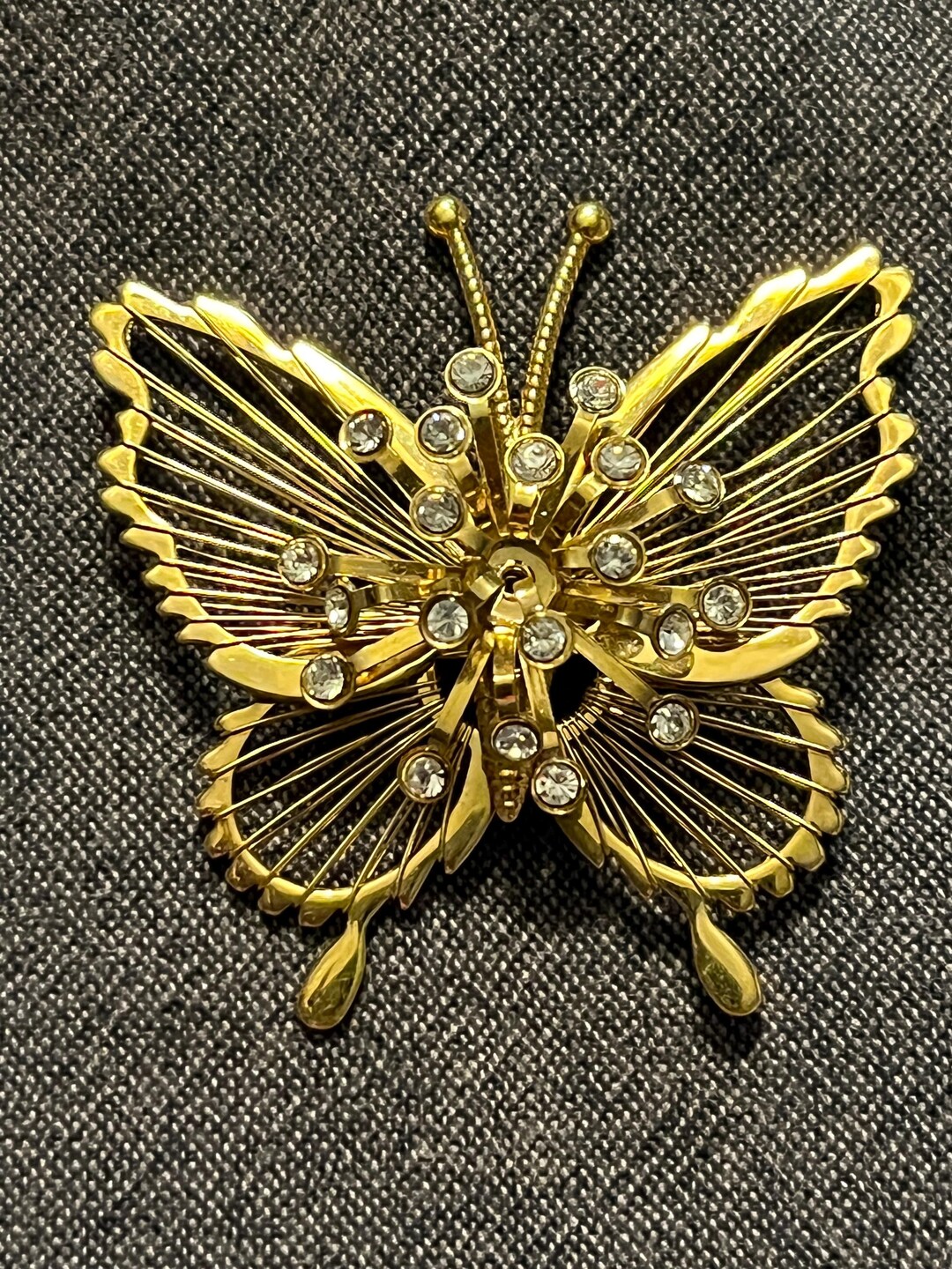 Beautiful Vintage Monet Butterfly Brooch/pin - Etsy