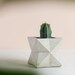 Geometric Concrete Planter: Handmade Modern Home Decor - Etsy