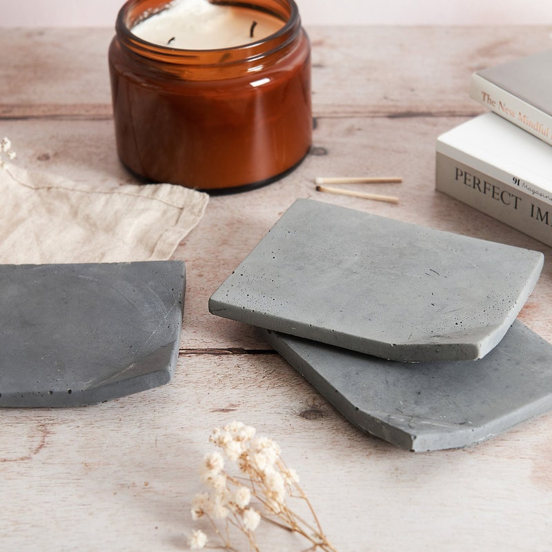 Concrete Coasters - Etsy