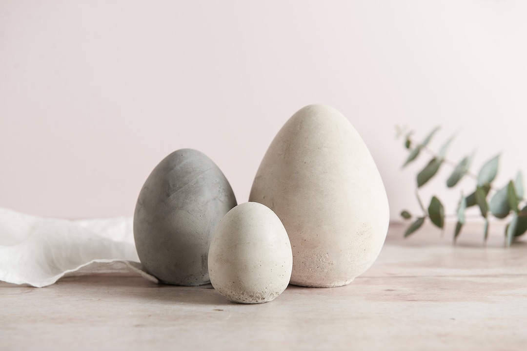 Concrete Eggs in Small, Medium, and Large - Versatile Easter & Spring ...