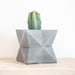 Geometric Concrete Planter: Handmade Modern Home Decor - Etsy