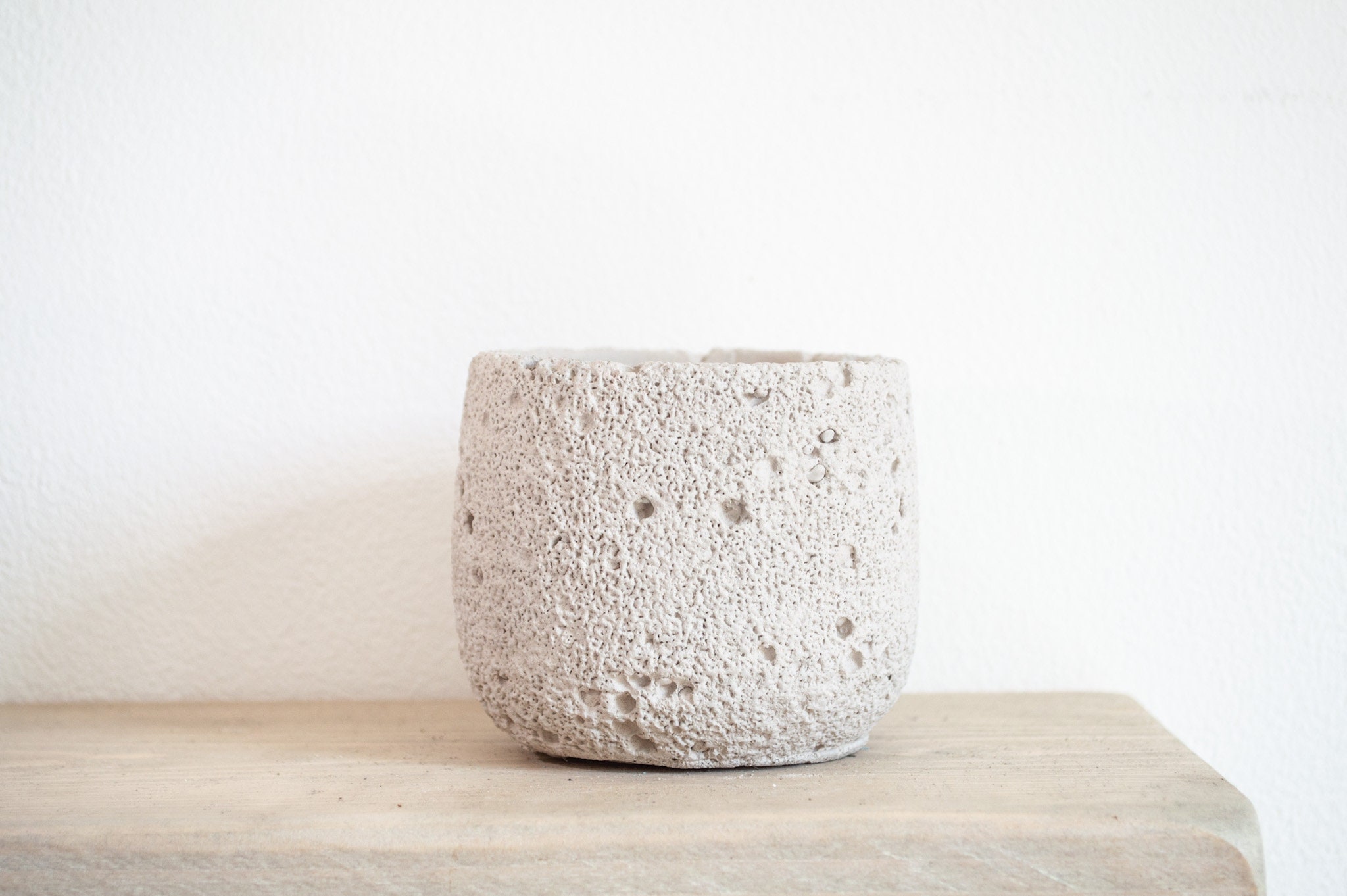 Volcanic Textured Concrete Plant Pots Two Sizes and Multiple - Etsy UK