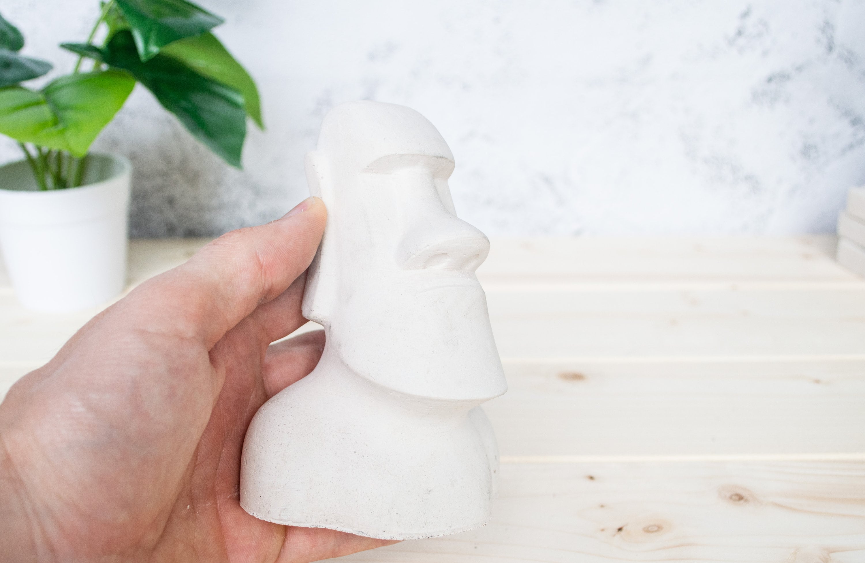 Concrete Moai Statue Easter Island Statue Book Ends, Order Individually ...