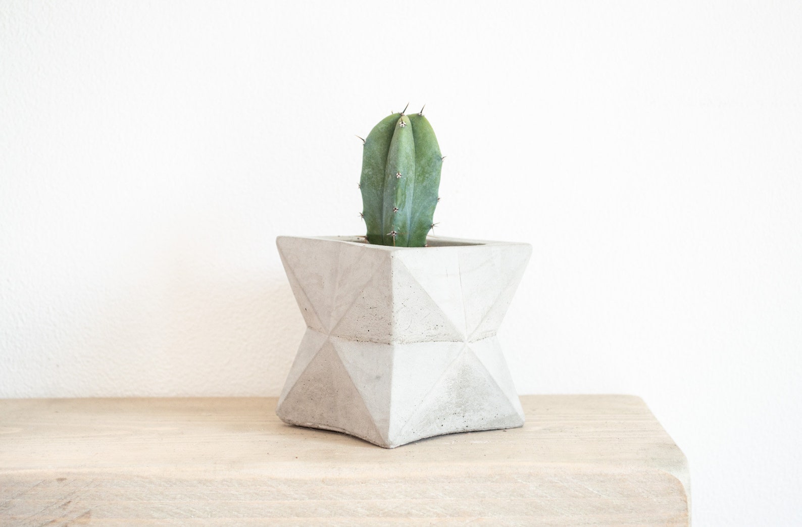 Geometric Concrete Planter: Handmade Modern Home Decor - Etsy