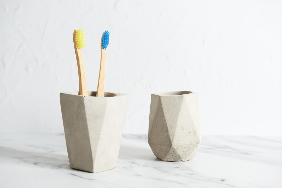 Handmade Concrete Crushed Can Toothbrush Pot - Unique and Stylish ...