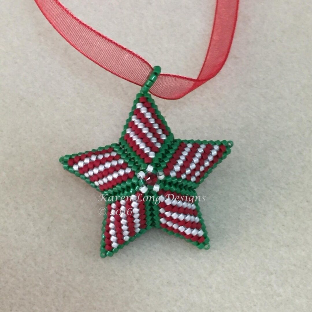 Candy Cane Star - Etsy