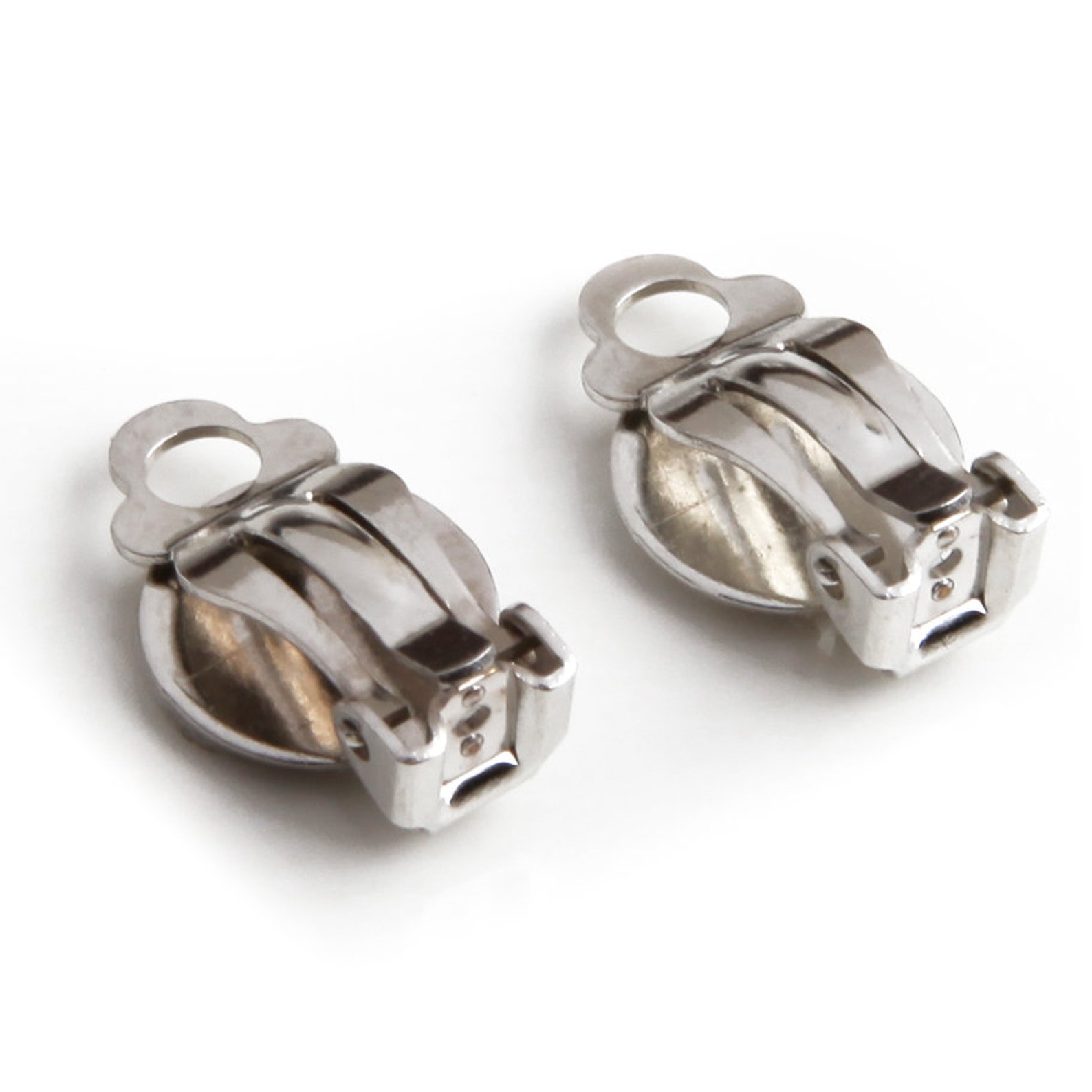 Clip on Earring Backs DIY Clip on Earrings Silver Clip | Etsy