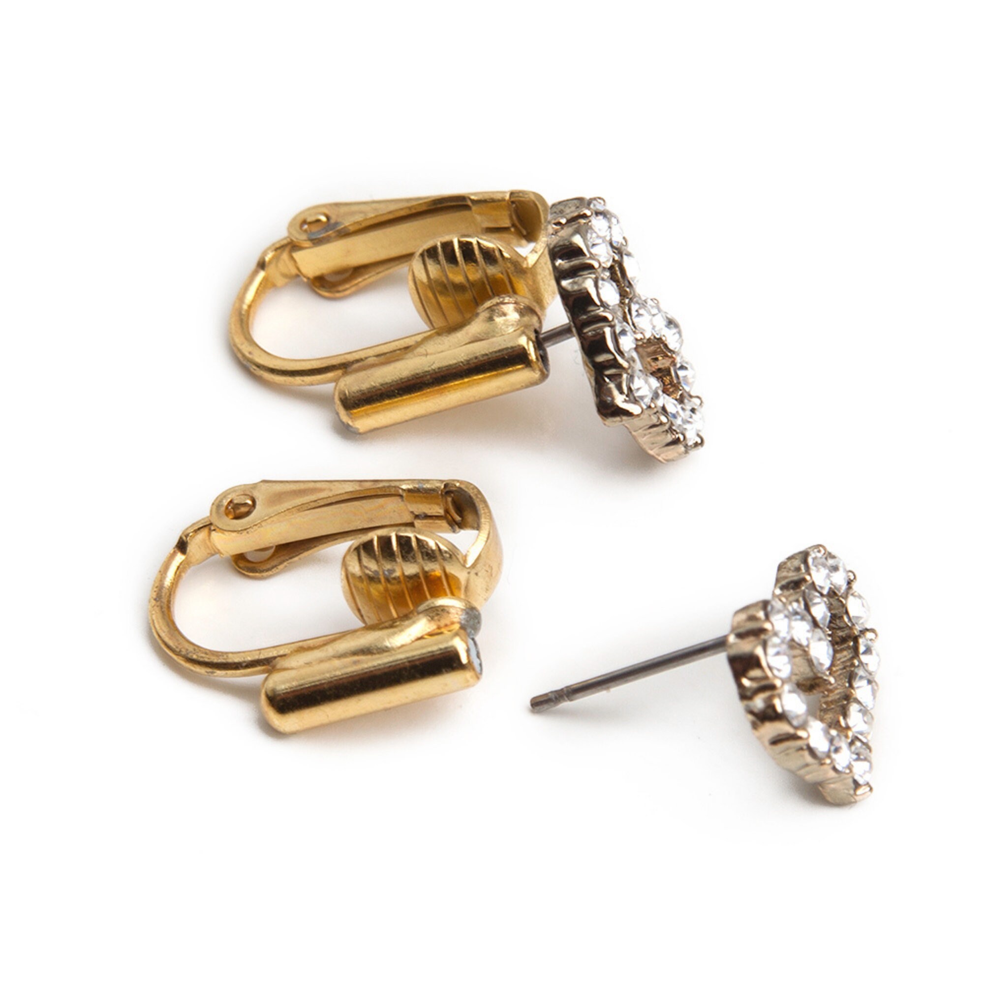 Clip on Earring Converters Gold Post to Clip on 1 Pair | Etsy