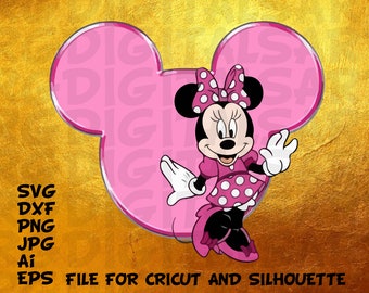 Minnie silhouette | Etsy