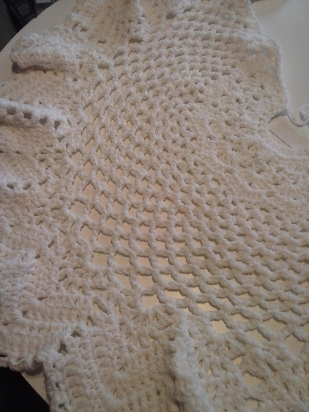 Christmas Tree Skirt, Crocheted Tree Skirt, Handmade Tree Skirt, Snow ...