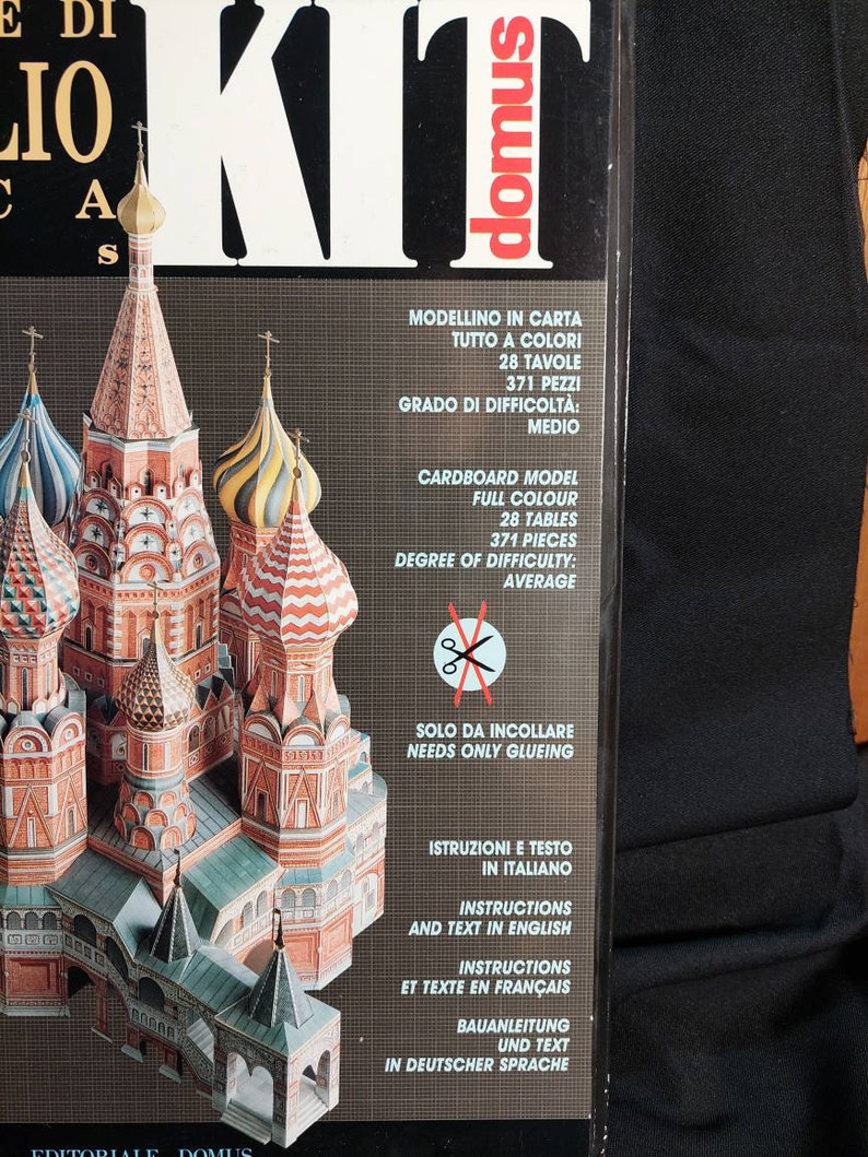 Paper Model Kit for Moscow Cathedral by Domus - Etsy