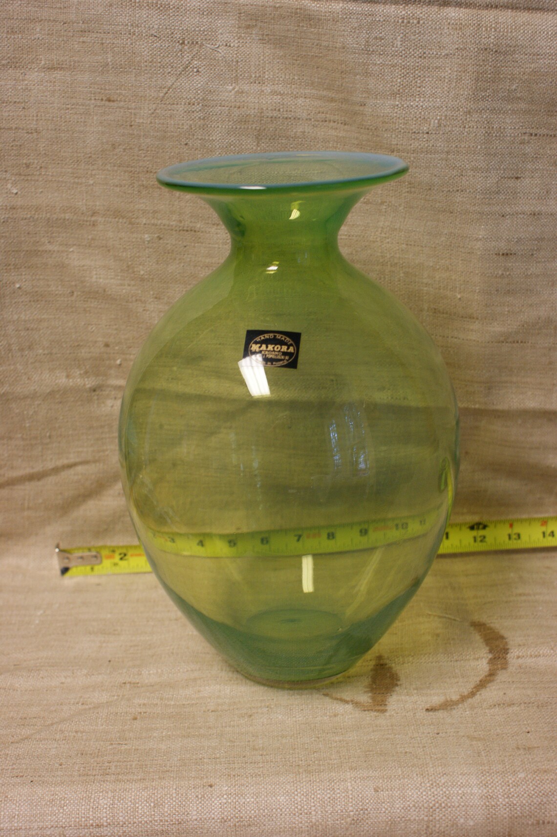 Large Artglass Vase by Makora, Krosno - Etsy
