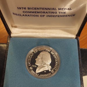 1976 Silver Bicentennial Medal - Etsy