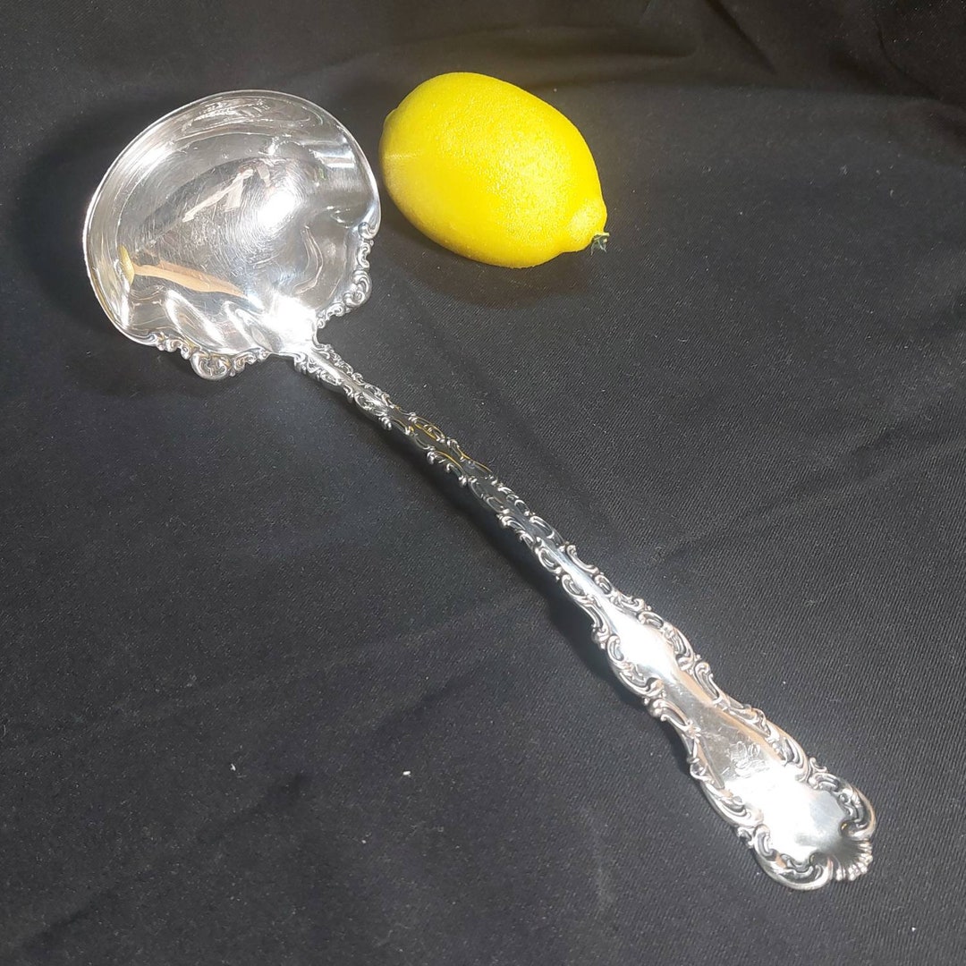 Antique Sterling Silver Oyster Ladle, Louis XV Pattern by Whiting ...