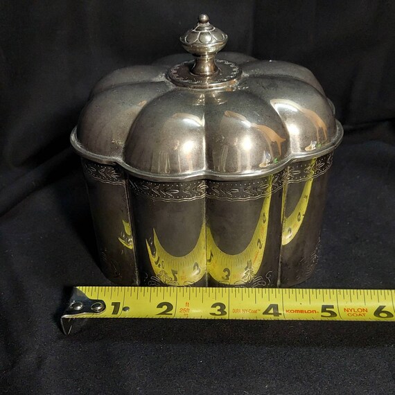 Godinger Silver Plate Trinket Box, 1994 - Gem