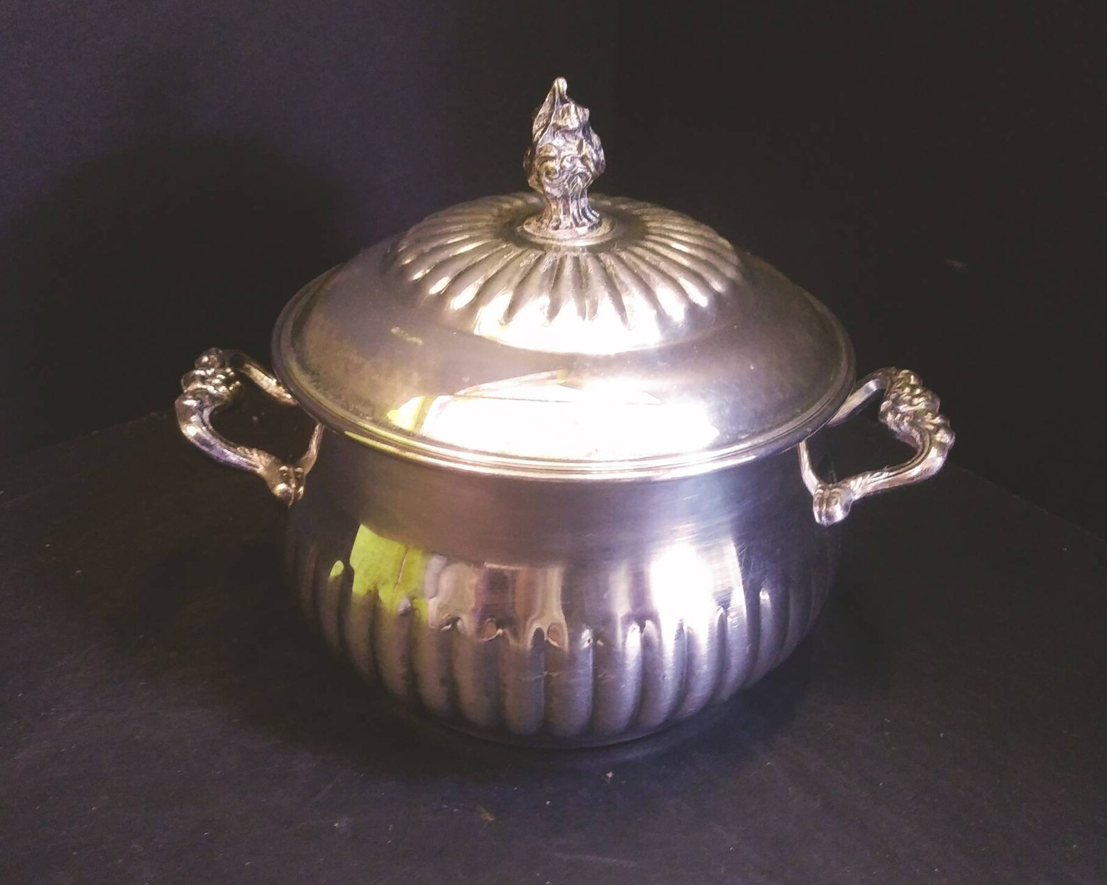 Sheridan Silver Plate Handled Bowl With Lid - Etsy