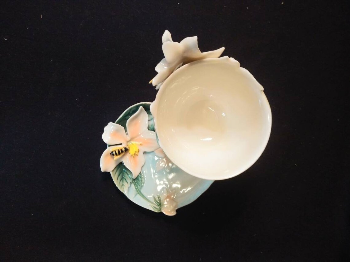 Franz Porcelain Honey Bee Tea Cup and Saucer - Etsy