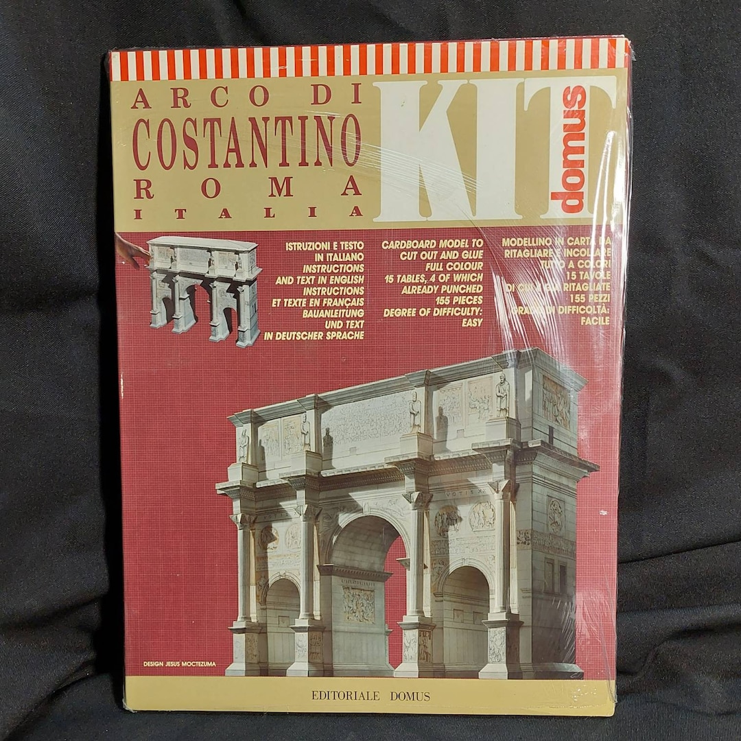 Paper Model Kit for the Arch of Constantine, Rome by Domus - Etsy