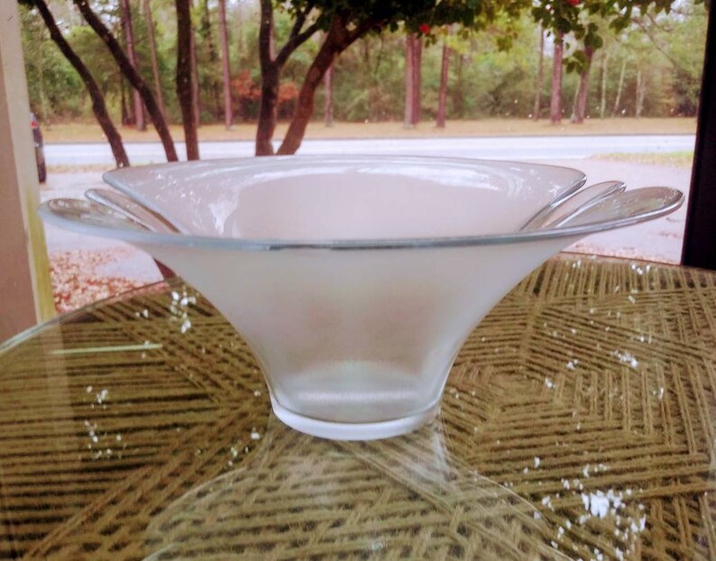 Vintage Holmegaard Lilje Bowl Designed by Torben Jorgensen - Etsy