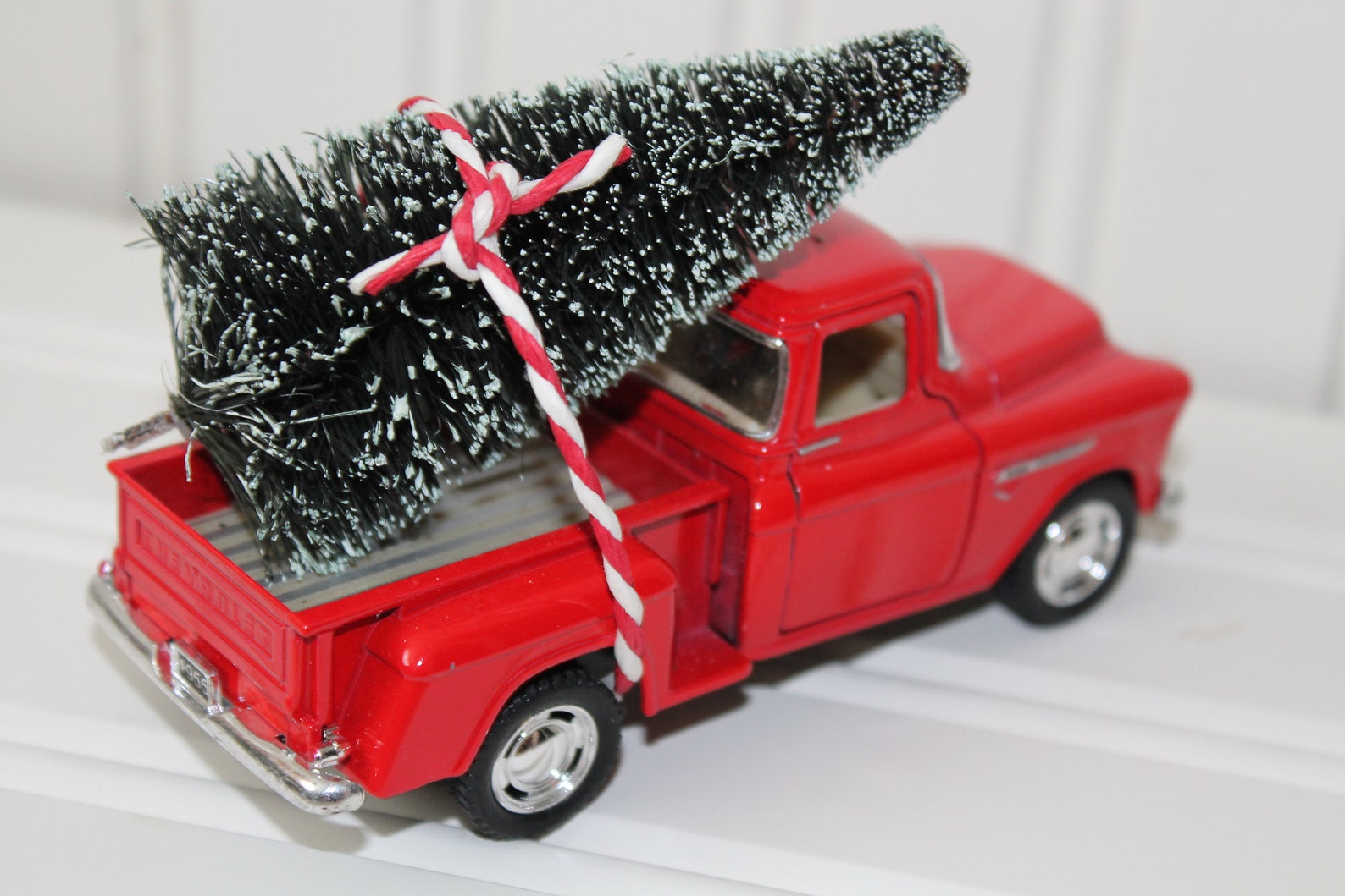 Little Red Truck With Christmas Tree Christmas Decor - Etsy