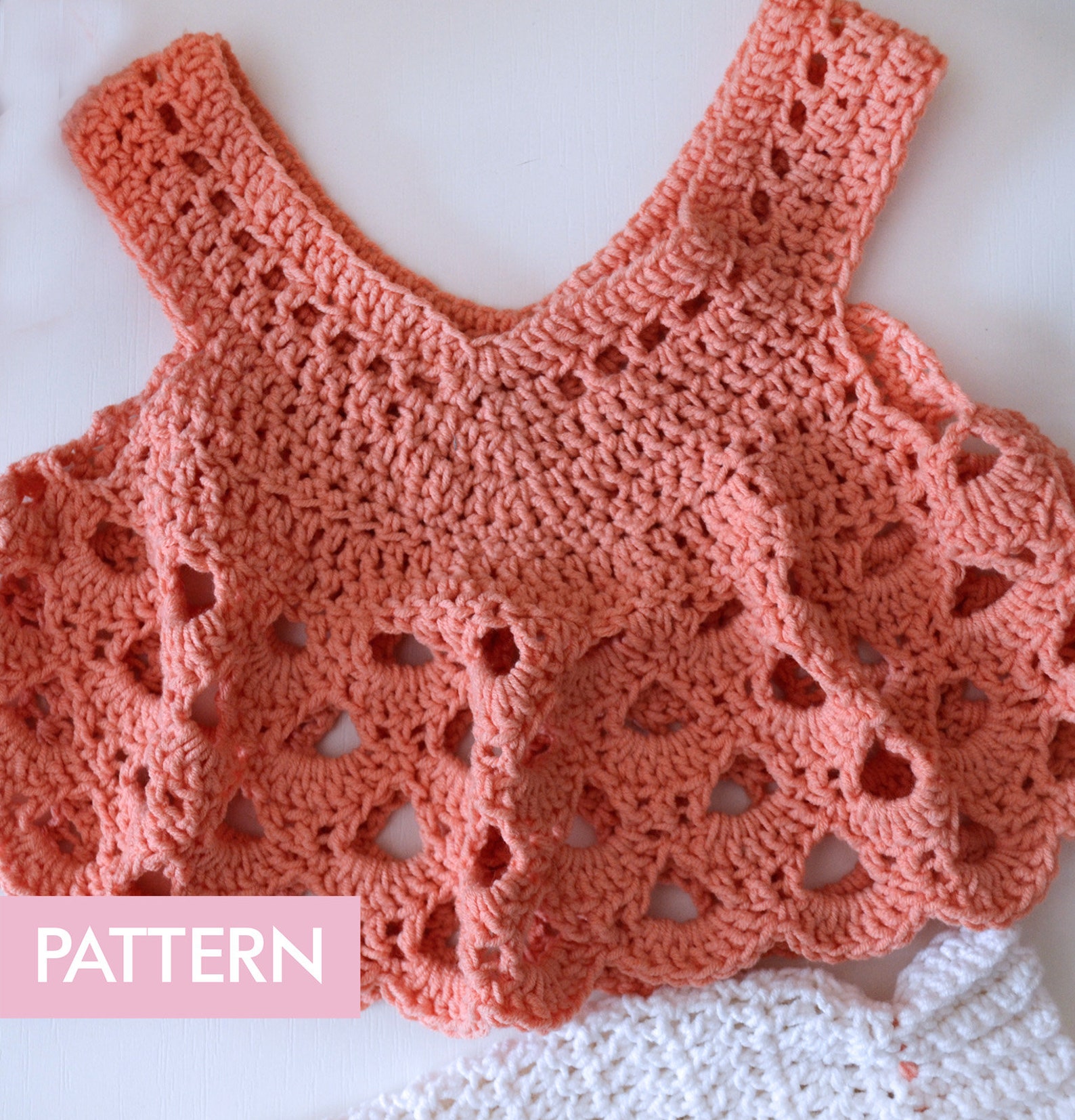 Baby Top Crochet Pattern. Baby Crochet Blouse. Baby Crop Top Crochet ...