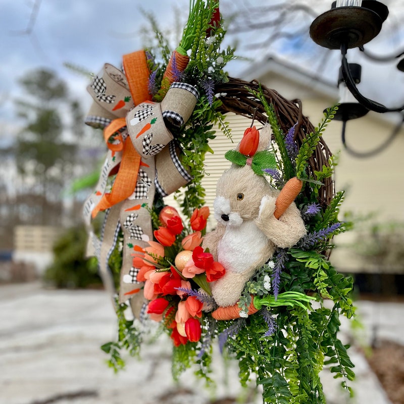 Easter Bunny Wreath - Etsy