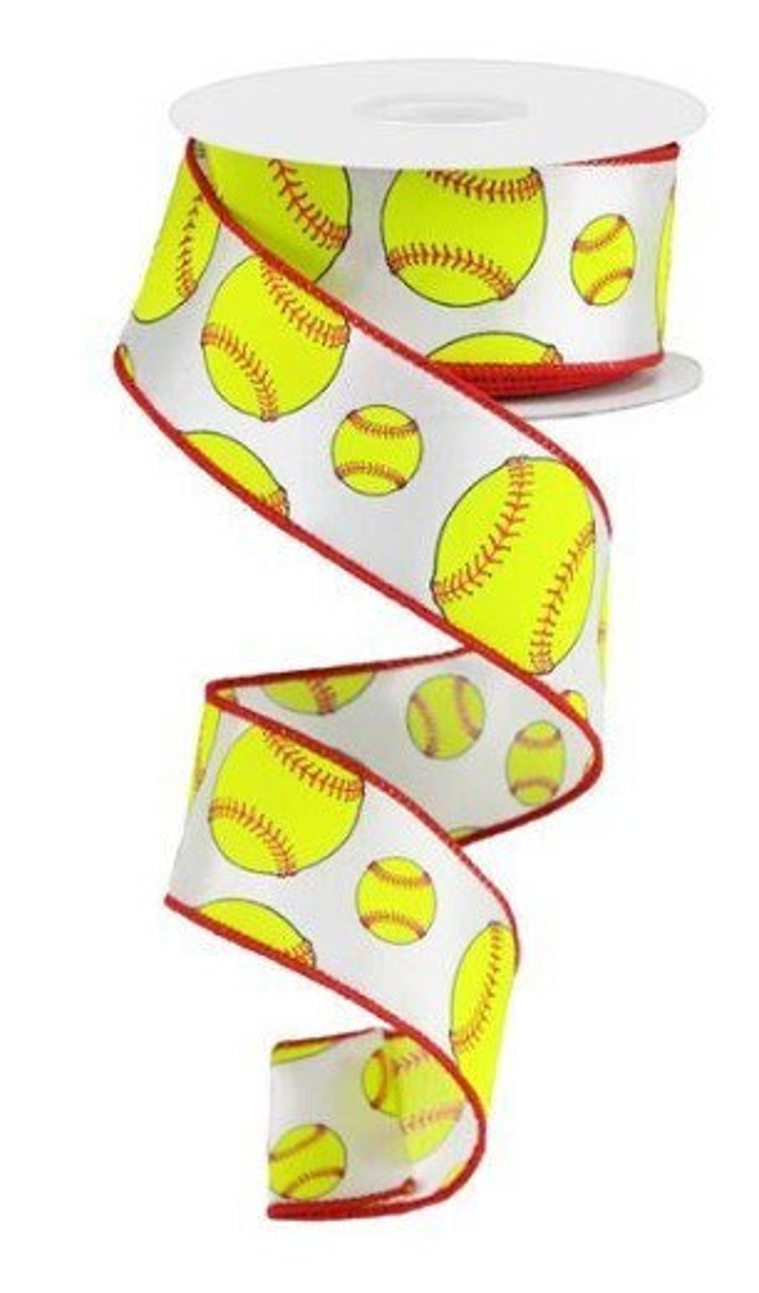 Softball Ribbon, 1.5x10yd Softball Ribbon - Etsy