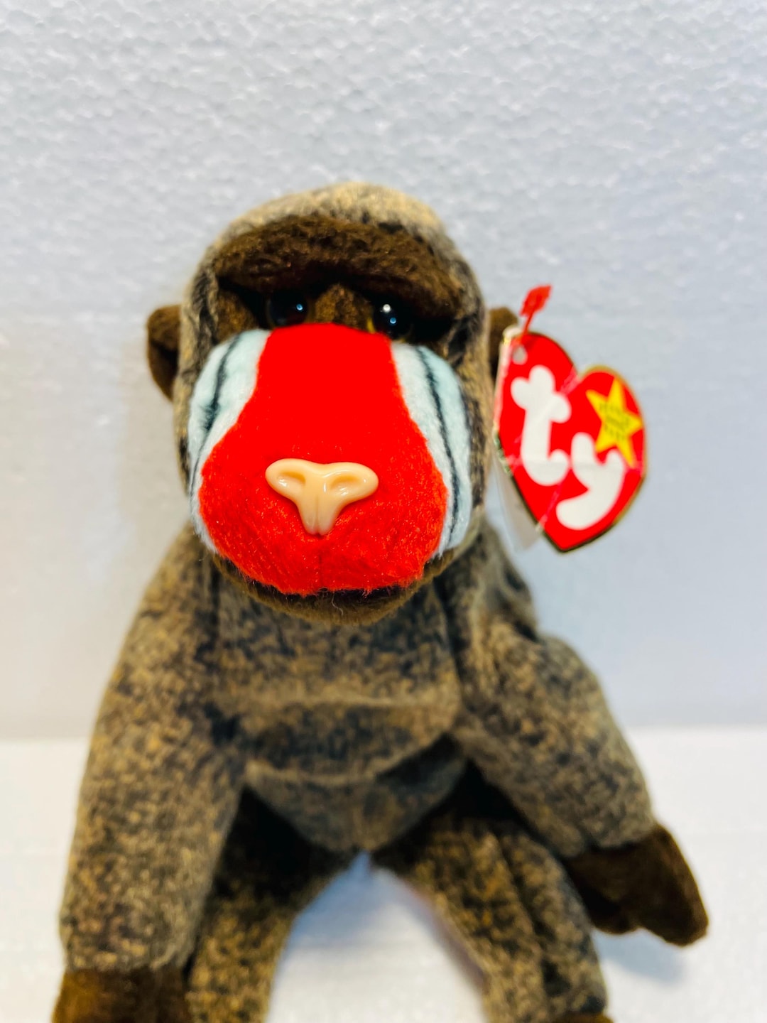 Cheeks the Baboon - 1999 Ty Beanie Baby. Rare With Errors! - Etsy