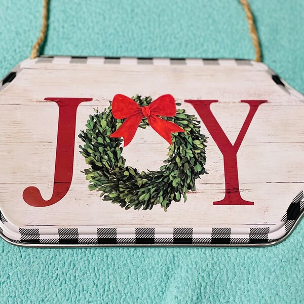 Joy Metal Sign - Etsy