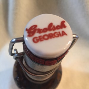 Vintage Amber Brown Grolsch Swing Top Beer Bottle: "grolsch Georgia ...
