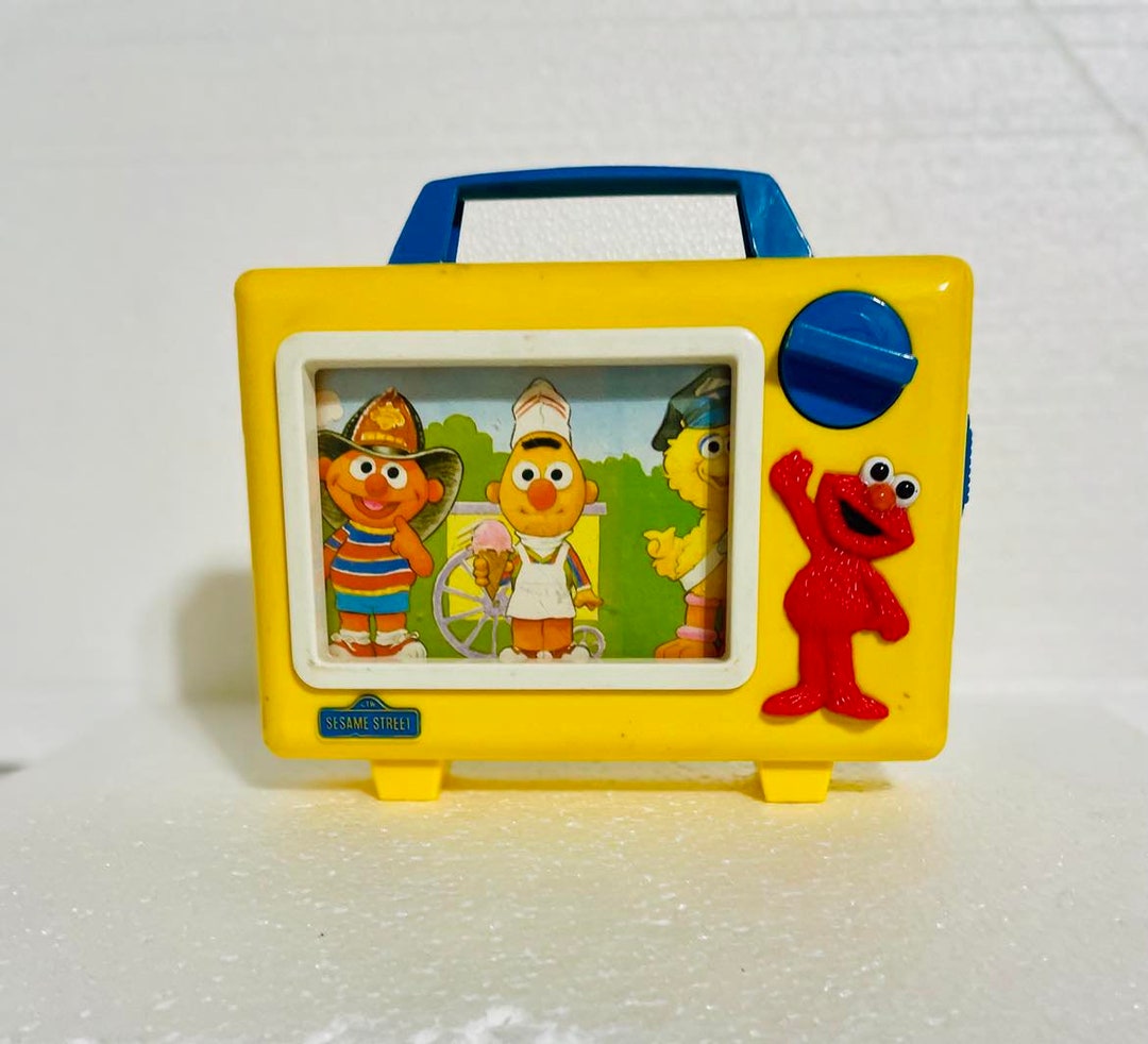 Vintage TYCO Sesame Street Elmo Wind-up Musical TV come and Play - Etsy